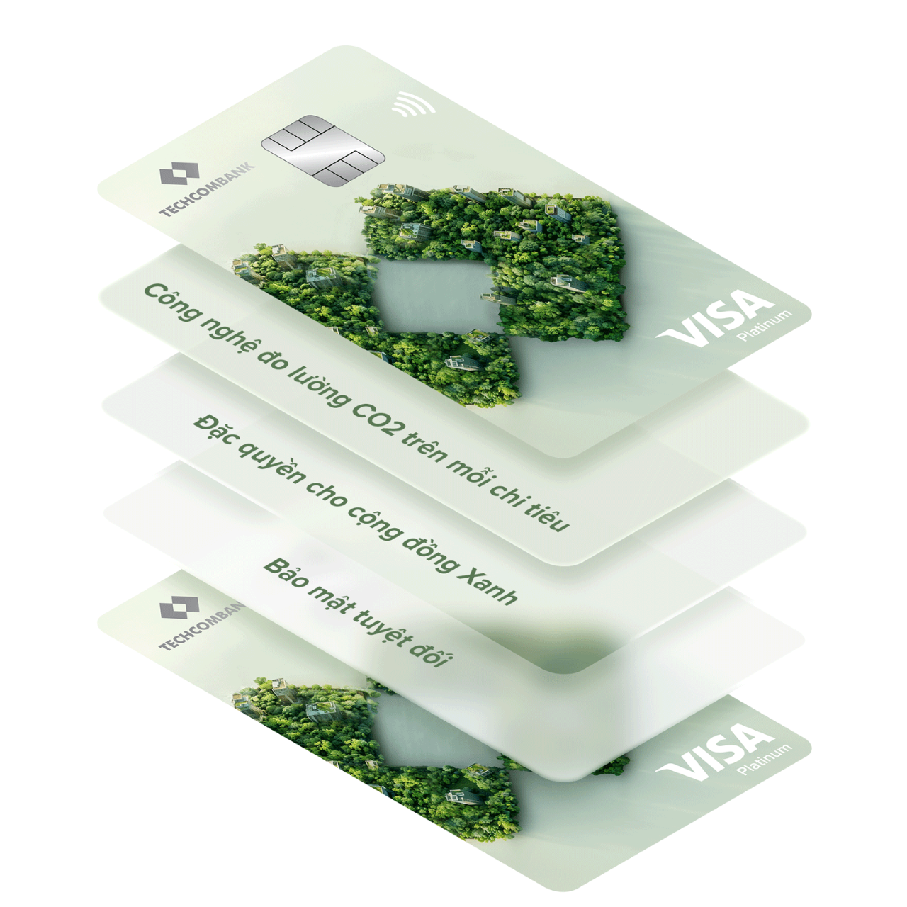 Thẻ tín dụng Techcombank Visa Eco - Sống xanh, Tiêu sành | Techcombank